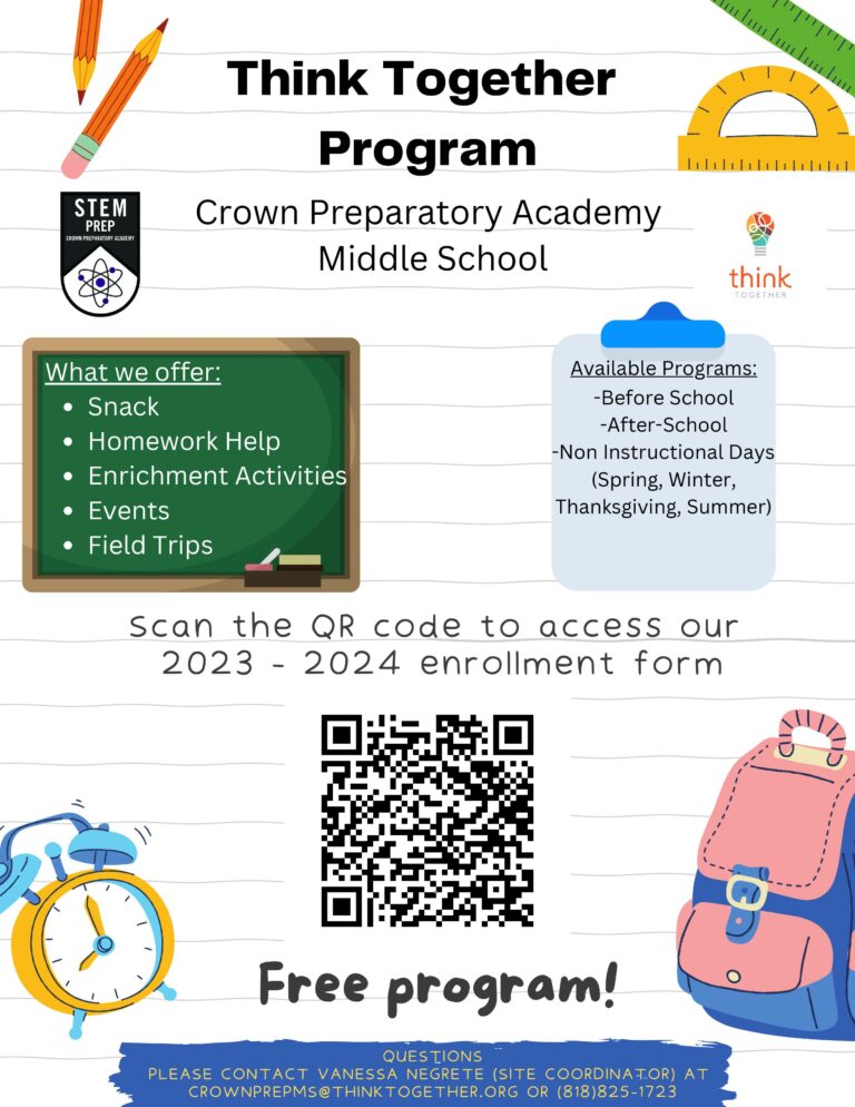 After-School Program/Expanded Learning Program - Crown Preparatory Academy