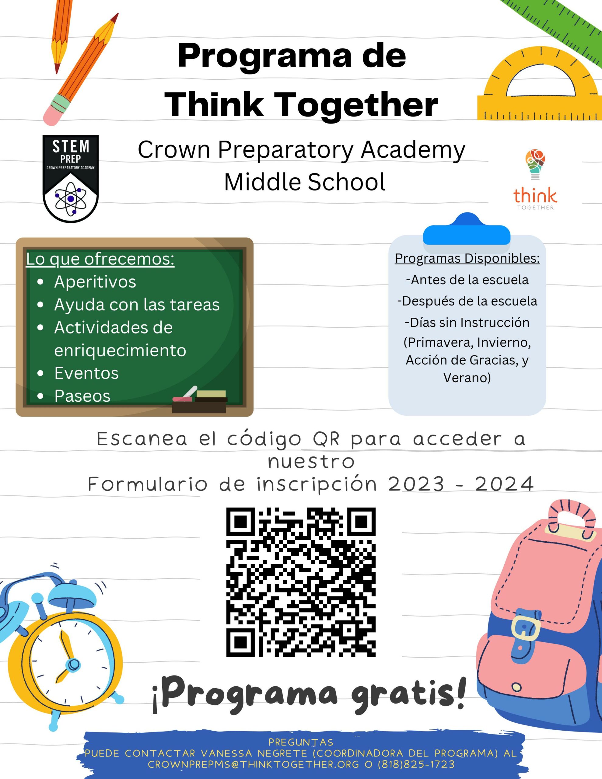 After-School Program/Expanded Learning Program - Crown Preparatory Academy